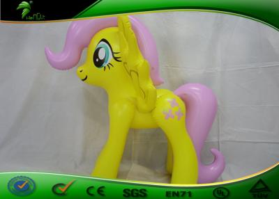 Cina Personaggi dei cartoni animati gonfiabili, giocattolo gonfiabile sveglio giallo del cavallo/cavallo animale gonfiabile per i bambini in vendita