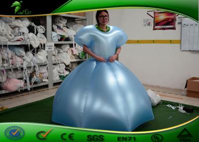 China Consideravelmente pálido - a saia inflável azul do PVC/vestido inflável Balloons para a princesa à venda