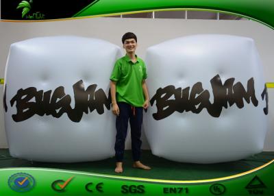 Cina Il logo su ordinazione che stampa la pubblicità gonfiabile Balloons il quadrato bianco di 2.5m a forma di in vendita