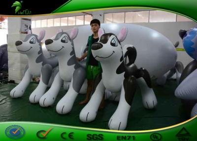 China Inflatable Advertising Husky Dog , Qute Anime Christmas Inflatable Animal Dog for sale