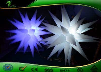 China Partei-Dekorations-aufblasbarer Stern-Form-Modell-Ballon mit LED, die ROHS beleuchtet zu verkaufen