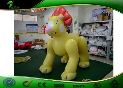 China Leão inflável dos personagens de banda desenhada infláveis brilhantes do PVC 0.4MM para anunciar à venda