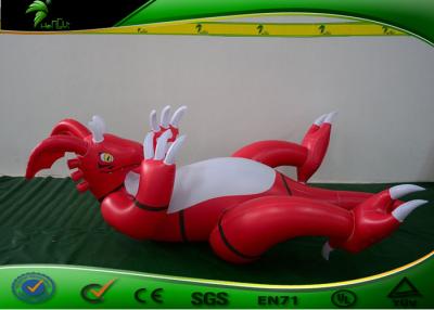 China Dragão de salto inflável do PVC dos personagens de banda desenhada infláveis do vermelho 2m por muito tempo com SPH à venda