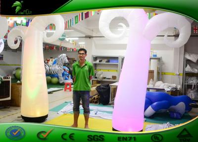 China LED-Farbänderungs-aufblasbare Säule mit hohem Leuchtturm Ballloon des Winkel-2.8m zu verkaufen