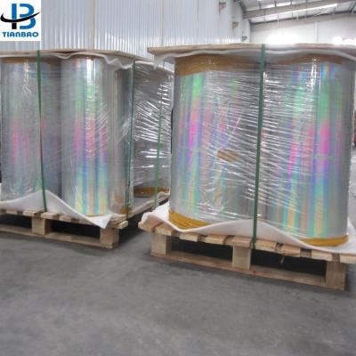 Cina Rulli di pellicola BOPP Laminatura a freddo olografica Prova di umidità campione fornito liberamente in vendita