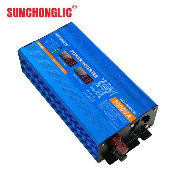 Quality 3000w Modified Sine Wave Inverter 1A USB Power Inverter Dc 12v To Ac 220v for sale