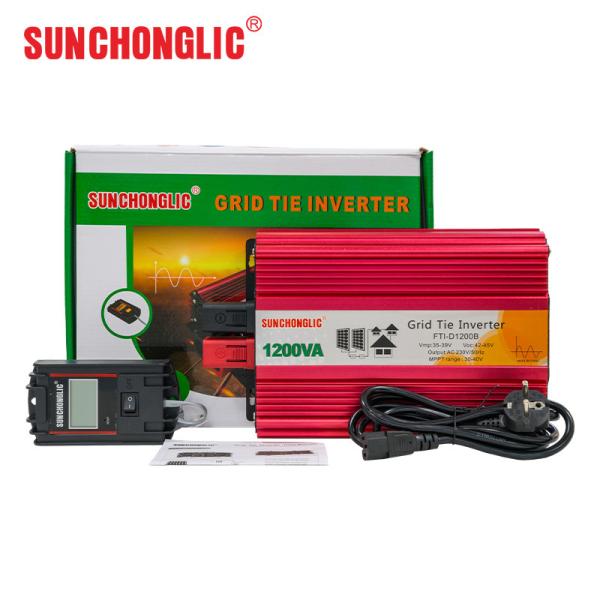 Quality 50Hz 260VAC 1200va 2kw Grid Tie Inverter LCD Display Grid Tied Pv Inverter for sale