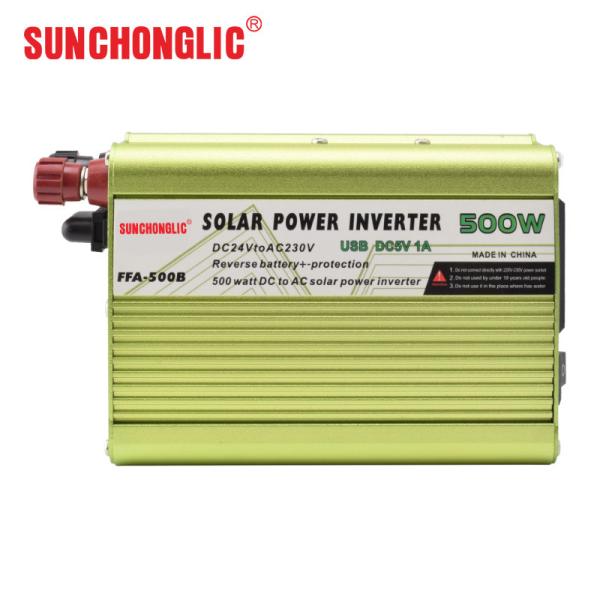 Quality 500va Modified Sine Wave Inverter With USB 5V 1A 24V DC Output AC 220V for sale