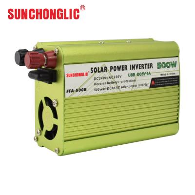 Китай 500 ва Модифицированный синусовой волновой инвертор с USB 5V 1A 24V постоянного тока выход AC 220V продается