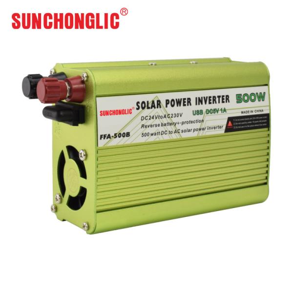 Quality 500va Modified Sine Wave Inverter With USB 5V 1A 24V DC Output AC 220V for sale