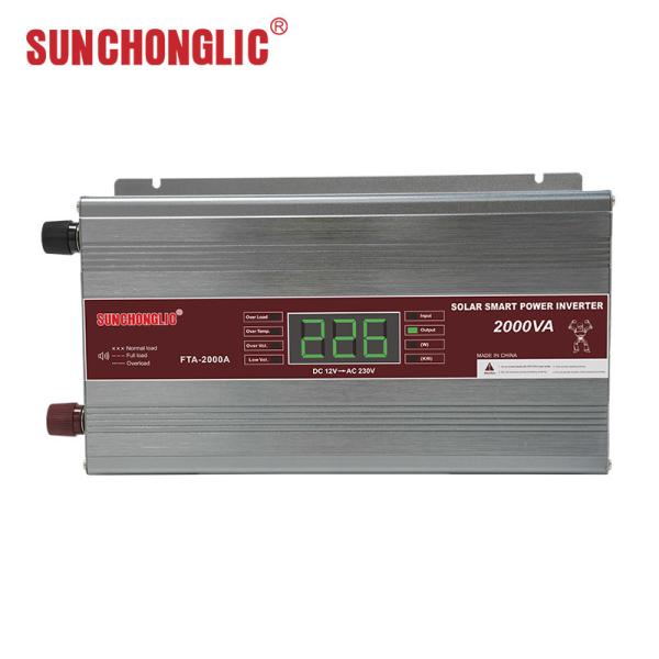 Quality 2000w Solar Smart Power Inverter Output LED Display DC 12V To AC 220V for sale