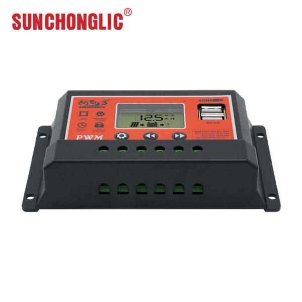 Quality LCD Display 10amp Manual PWM Solar Charge Controller 24 Volt Charge Controller Compact for sale