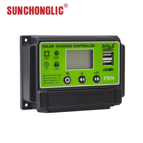 Quality Intput 50A PWM Solar Charger Controllers 2A Output 12v 24v Solar Charge for sale