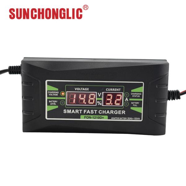 Quality 12V 10A Lead Acid Car Battery Charger Input 150V Stable High Speed Industrial for sale