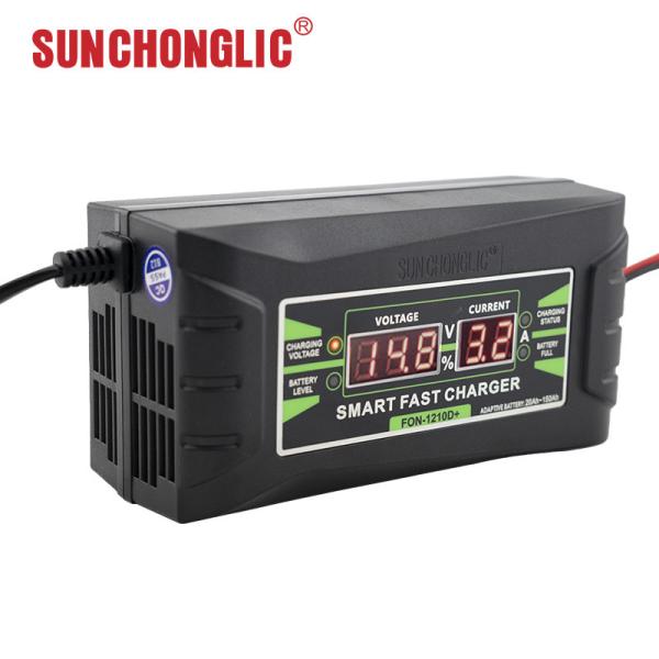 Quality 12V 10A Lead Acid Car Battery Charger Input 150V Stable High Speed Industrial for sale