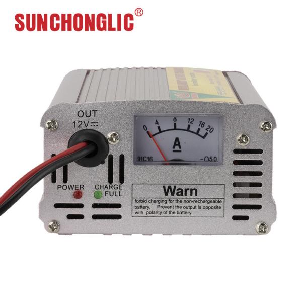 Quality Convenient Lead Acid Car Battery Charger 12v 10A Intput AC 150V Three Step for sale