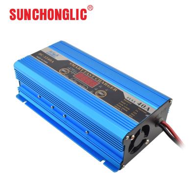 Cina Display a LED AGM GEL caricabatterie sicuro 12v 40a 3 fase caricabatterie in vendita