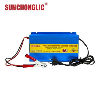 Cina 40A 12 Volt Gel Battery Charger Input AC 220V 50Hz Leggero E Compatto in vendita