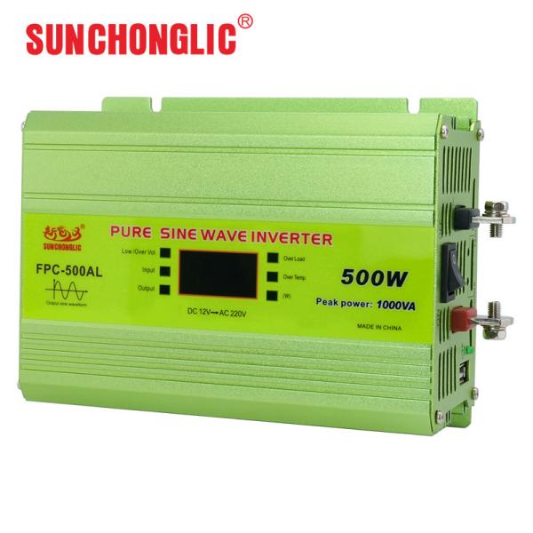 Quality Lightweight 500w Pure Sine Wave Inverter Output 50Hz Energy Saving 12v 220v for sale