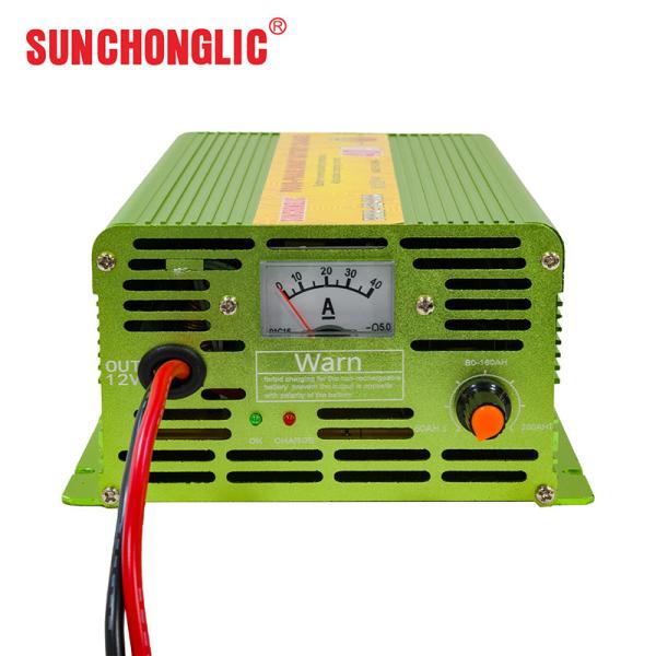 Quality 12V 40A AGM GEL Battery Charger AC Car Battery Charger High Efficiency for sale