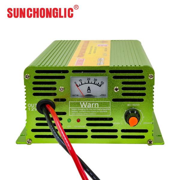 Quality Multi Stage AGM GEL Battery Charger 12V 50A Temperature Compensation for sale