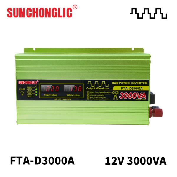 Quality 3000A Smart Sine Wave Inverter AC 220V DC 5V 1A USB Output  50Hz 15V for sale