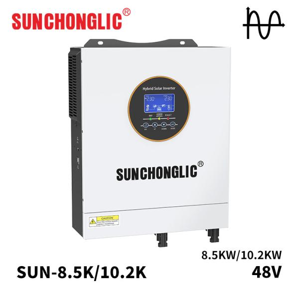 Quality LED Display Hybrid Solar Inverter Solar Off Grid Inverter Wall Mounted 8.5KW for sale