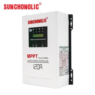China 12v 24v 48v Auto Mppt 120a Mppt Hybrid Solar Charge Controller  for sale