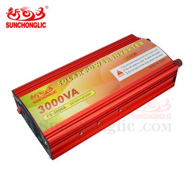 Chine Onduleur solaire haute efficacité 3000VA, entrée 12V DC, sortie 220V AC à vendre