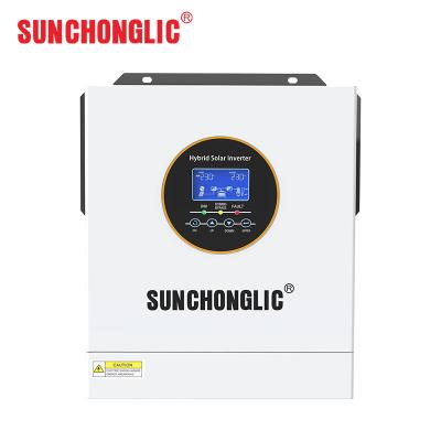 중국 하이브리드 태양광 인버터 3.2kw 출력 전력 230v ac 70v-450v 태양광 입력을 지원 판매용