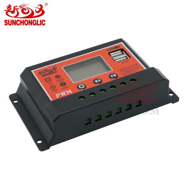 Quality 10 Amp Manual Pulse Width Modulation Solar Charger Controller With Lcd Display for sale