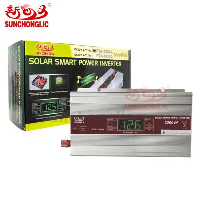 Китай 2000 Вт 1500 Вт Pure Sine Wave Power Inverter, 12 В до 220 В переменного тока, с светодиодным дисплеем для солнечной системы продается