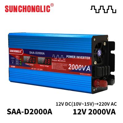 中国 2000VA オフグリッドソーラーインバーター DC 5V 1A USB 12V 220V 高効率 販売のため