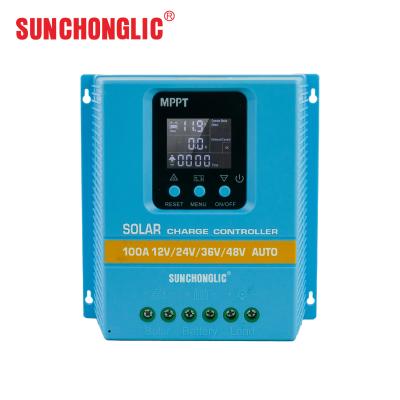 China 12v / 24v / 36v / 48v 100a Mppt Smart Solar Charge Controller For Home Use for sale