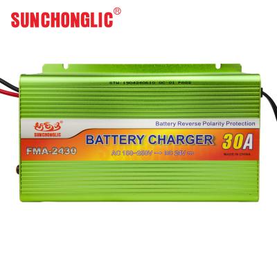 China FMA Smart Portable 24V 30A Battery Charger with Three - Stage Charging, Designed for AGM, GEL, and Lead - Acid Batteries for sale