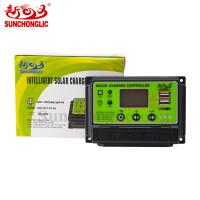 Quality FT-S Double MOS LCD Display 10A PWM Solar Charge Controller for 12V 24V Systems for sale