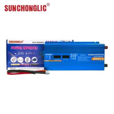 China SAA-D(AL) 5000W Modified Sine Wave Inverter, LED Display, USB Output, 12V to 220V Power Conversion for sale