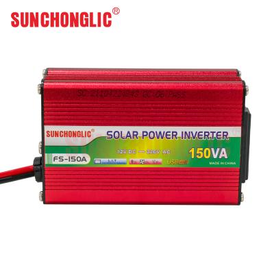 China FS-150A 150VA 12V to 220V Modified Sine Wave Inverter with USB Output for Small Electronics for sale