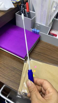 China Oral Sampling 150mm Medical Cotton Swab With Tube Set for sale