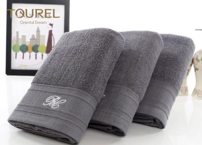 中国 タケ繊維との贅沢な最高のホテルのBath Towels100%の綿ライト黒 販売のため