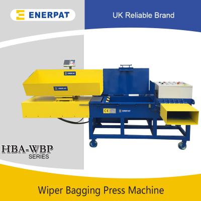 China Wiper Bagging Press Machine/Scale Weight Bagging Baler for sale