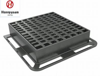 China Cast iron manhole cover B125 grating with frame for sale