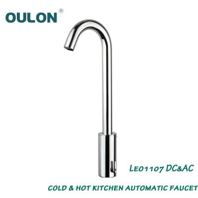 China OULON cold & hot kitchen automatic faucet Leo1107DC&AC for sale