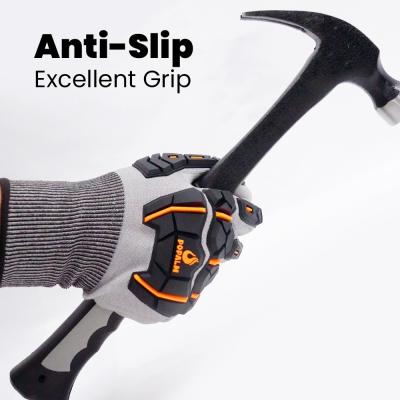 China Anti-Snip Anti-Slip Knuckle Bescherming Handschoenen 18 Gauge PU bedekte werkhandschoenen Te koop