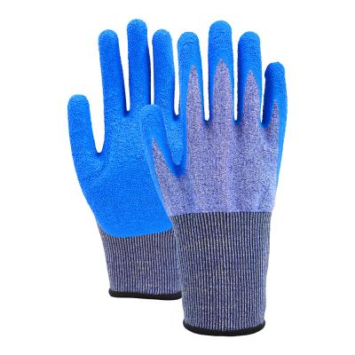 China 18 Gauge Latex gecoate handschoenen snijbestendige ANSI A4 handschoenen voor bouwwerkzaamheden Te koop