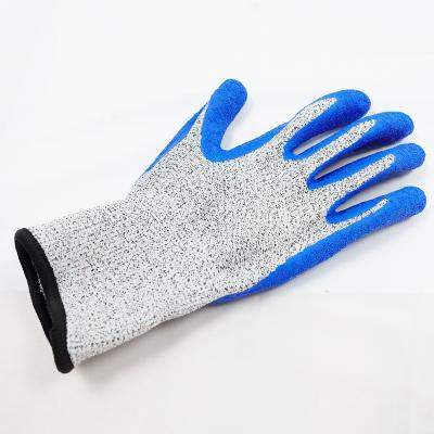 China Schnittbeständige Mechanik Handschuhe Punktionsbeständige Latexhandschuhe Blau für die Automobilreparatur zu verkaufen