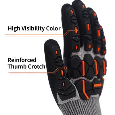 Cina Guanti da giardino pesanti di calibro 13 TPR 4X43CP con rivestimento nitrile sabbioso in vendita
