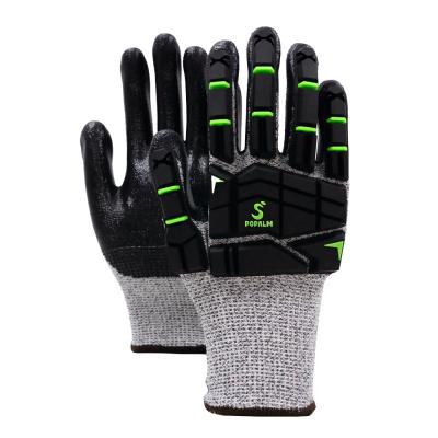 13 Gauge HPPE snijbestendige nitrilcoating Impactbestendige TPR handschoenen Duurzame greep