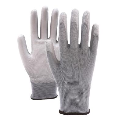 China Slipbestendige tuiniershandschoenen 13 maat polyester PU bedekte handschoenen voor delicate taken for sale