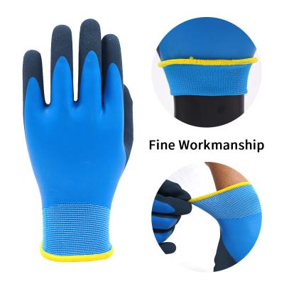 Cina Anti-slip Guanti in lattice completamente rivestiti Guanti di lavoro resistenti all'olio in vendita
